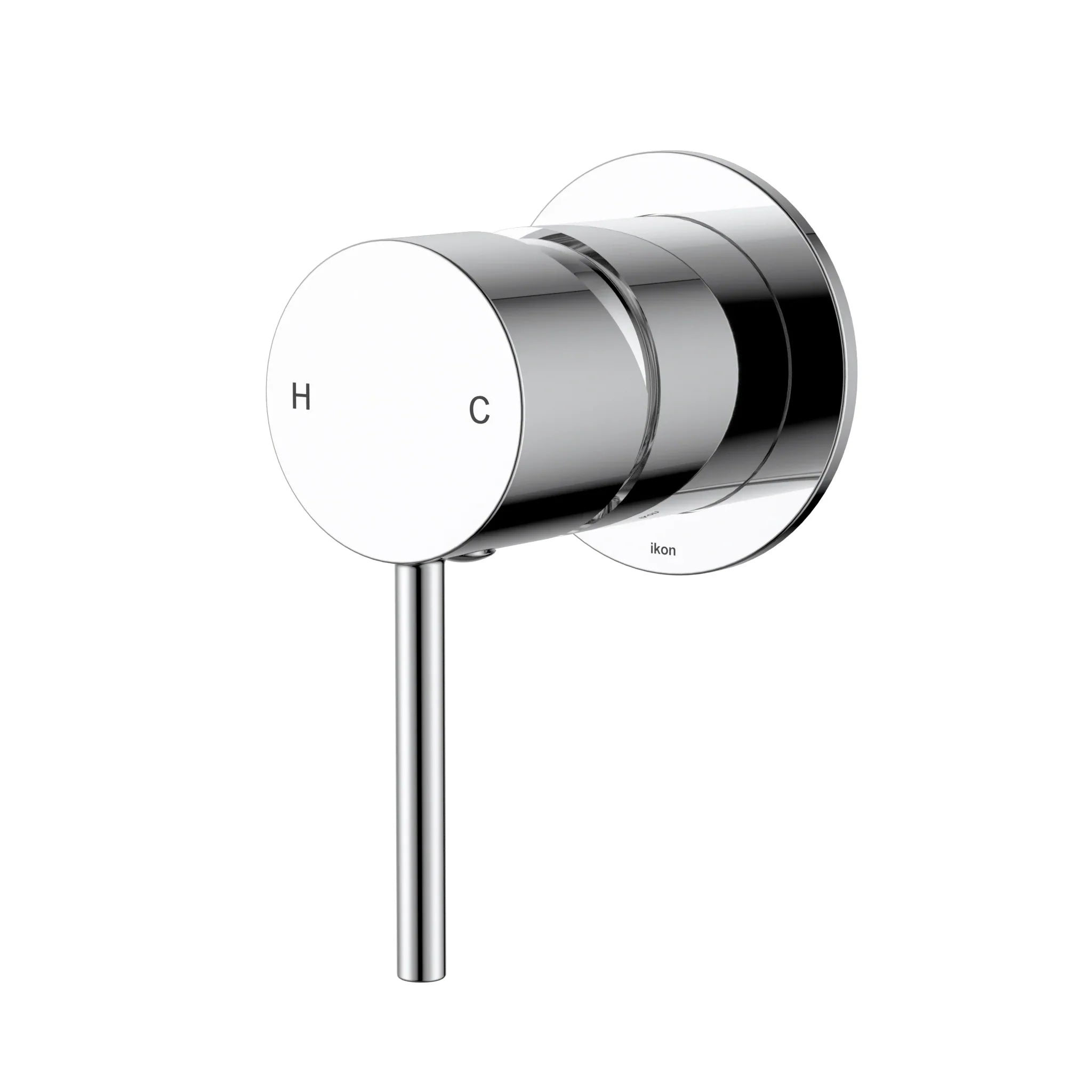 Ikon Hali Wall Mixer | 60mm & 80mm Cover Plate | Chrome, Brushed Nicke